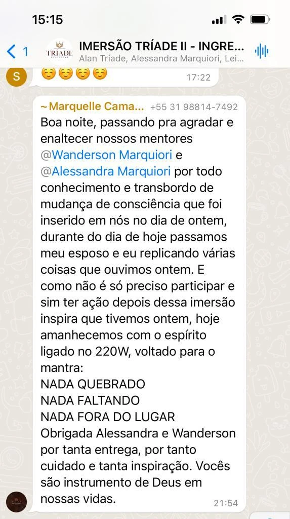 Tríade – Alcançando uma Vida Plena e Abundante!